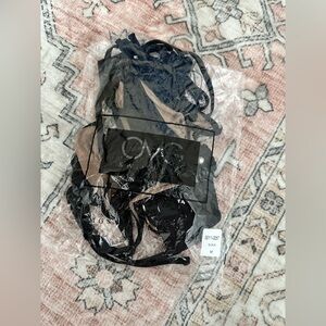 OMG Swim | Swim | Nwt Omg Swim Ariana Grande Flower Girl Bikini Black ...